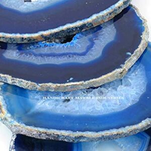 Agate Coaster #4 design Blue Color Coaster Wholesale Price Drink Coaster Tableware Bar Accessories Dinning Table Accessories