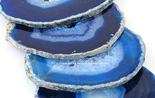 Agate Coaster #4 design Blue Color Coaster Wholesale Price Drink Coaster Tableware Bar Accessories Dinning Table Accessories