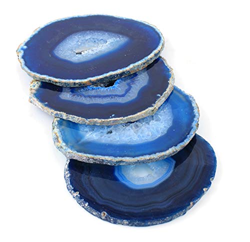 Agate Coaster #4 design Blue Color Coaster Wholesale Price Drink Coaster Tableware Bar Accessories Dinning Table Accessories