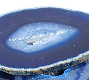 Agate Coaster #4 design Blue Color Coaster Wholesale Price Drink Coaster Tableware Bar Accessories Dinning Table Accessories