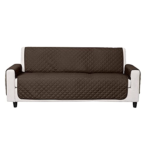 Furhaven Sofa Slipcover Water-Resistant Reversible Two-Tone Furniture Protector Cover - Espresso/Clay, Sofa