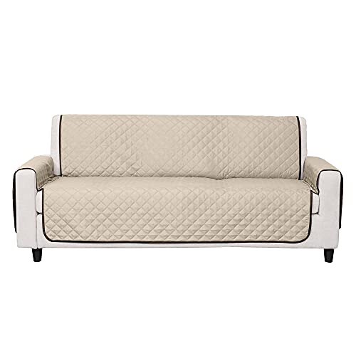 Furhaven Sofa Slipcover Water-Resistant Reversible Two-Tone Furniture Protector Cover - Espresso/Clay, Sofa