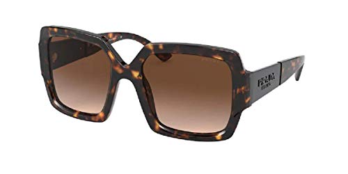 Prada PR21XS 2AU6S1 54MM Havana/Brown Gradient Square Sunglasses for Women + BUNDLE With Designer iWear Complimentary Eyewear Kit