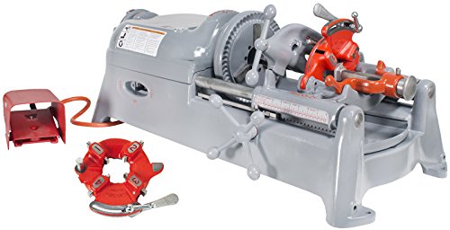 RIDGID® 535 V1 Pipe Threading Machine with 811 Die Head Extra Head Alloy Steel Dies and Reamer (Renewed)