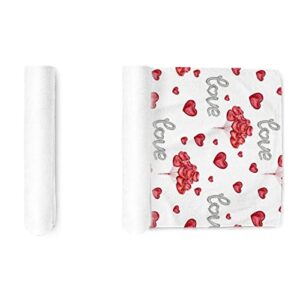 My Little Nest Watercolor Balloon Hearts Love Hand Towels Soft Bath Towel Absorbent Kitchen Fingertip Towel Quick Dry Guest Towels for Bathroom Gym Spa Hotel and Bar 30 x 15 Inch