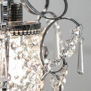 Whse of Tiffany RL4025 Jess Crystal Chandelier, 1 11" x 15", Chrome