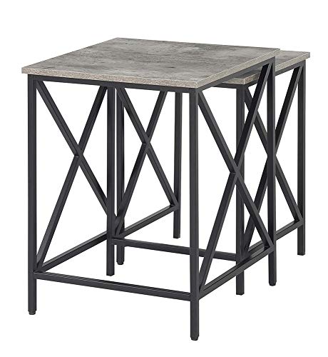 Convenience Concepts Tucson Nesting End Tables, Faux Birch