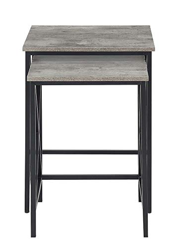 Convenience Concepts Tucson Nesting End Tables, Faux Birch