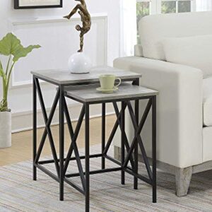 Convenience Concepts Tucson Nesting End Tables, Faux Birch