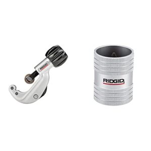 ridgid 31622 model 150 constant swing tubing cutter, 1/8-inch to 1-1/8-inch tube cutter & 29983 model 223s 1/4″ to 1-1/4″ inner/outer copper and stainless steel tubing and pipe reamer