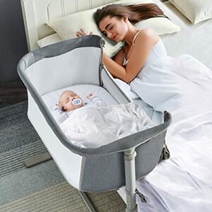 ronbei baby bassinet bedside sleeper,easy to assemble bassinets for baby/infants