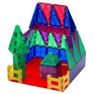 Playmags Super Durable Building Stabilizer Set, Great Add On to All Magnet Tiles Sets, Works with All Leading Brands 1-12"x12" & 4-6"x6" (Colors May Vary)