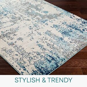 Artistic Weavers Arti Modern Abstract Area Rug,5'3" x 7'3",Dark Blue/Aqua