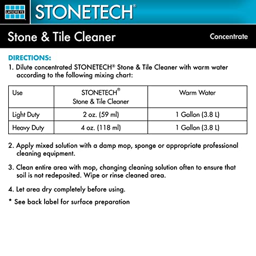 STONETECH Stone & Tile Cleaner, 1 Gallon (3.8L) Bottle