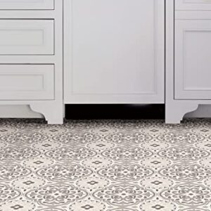 FloorPops Massimo Peel & Stick Floor Tiles, Gray