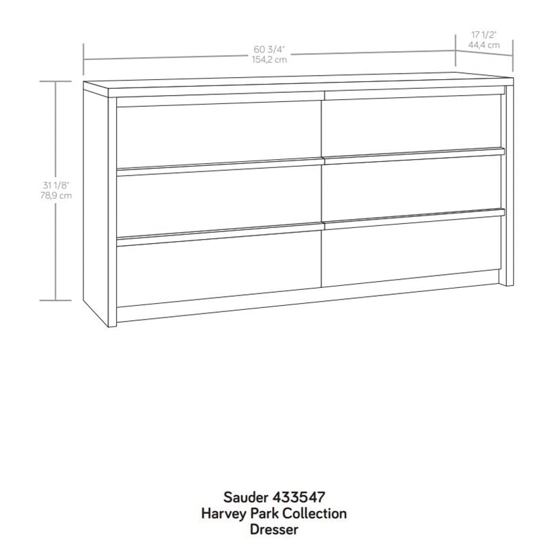 Sauder Harvey Park, Pacific Maple Finish