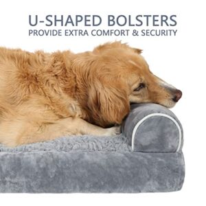 Lazy Lush XL Dog Bed, Dog Beds for Extra Large Dogs, XLarge Dog Bed, Large Dog Bed with Removable Washable Cover, Outdoor Dog Bed, Washable Dog Bed