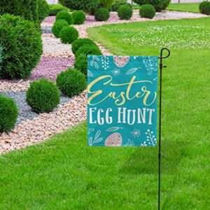 My Little Nest Seasonal Garden Flag Easter Eggs Hunt Vertical Garden Flags Double Sided for Home Farmhouse Yard Holiday Flag Outdoor Decoration Banner 12"x18"