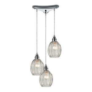 elk home 46017/3 danica configurable multi pendant in polished chrome