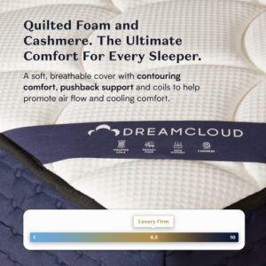 Dream Cloud 14" California King Mattress - Gel Memory Foam Luxury Hybrid Mattress - 365 Night Trial - 5 Premium Layers - CertiPUR - US Certified