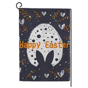 my little nest seasonal garden flag happy easter egg double sided vertical garden flags for home yard holiday flag outdoor decoration farmhouse banner 12″x18″