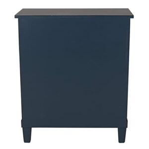 Decor Therapy Beckett 3-Drawer Side Table, 24x12x28, Antique Navy