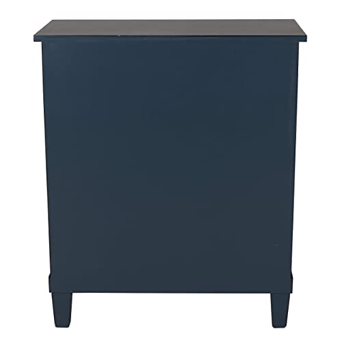 Decor Therapy Beckett 3-Drawer Side Table, 24x12x28, Antique Navy