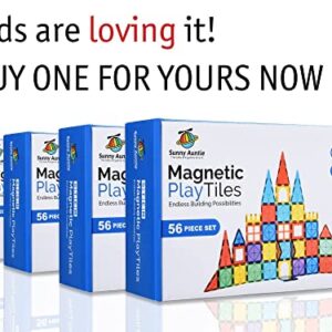 Magnetic Tiles, Toy for 3 4 5 6 Year Old Boys Girls Kids & Toddlers, Magnetic Blocks Building Set, Magnetic Tiles for Kids, STEM Educational Building Toy, Magnet Tiles Toy, Best Gift for 3-8 Year Olds