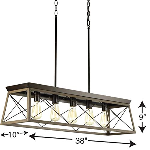 Briarwood Collection 5-Light Coastal Chandelier Light Antique Bronze