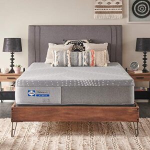 sealy posturepedic hybrid paterson medium feel mattress, king, white