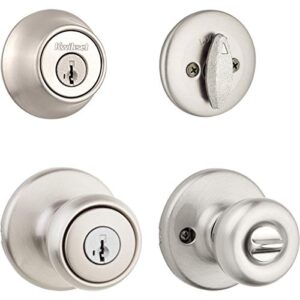 kwikset 96900-381 690t 15 smt bbpkg satin nickel tylo entry combo set