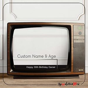 Custom Retro TV Set Photo Booth Prop, Personalized Social Media Television, Telly Screen Photobooth, Retro Selfie Frame, Home Decorations, Birthday Party Supply TV Show Frame