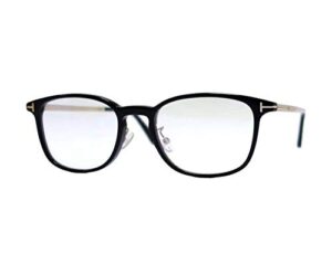 eyeglasses tom ford ft 5594 -d-b asian fit 001 shiny black, rose gold/blue blo