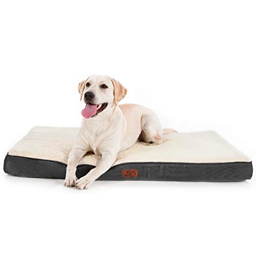 Bedsure Large Dog Bed for Large Dogs - Big Orthopedic Dog Beds with Removable Washable Cover, Egg Crate Foam Pet Bed Mat, Suitable for 50 lbs to 100 lbs