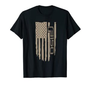 wandering wheels f150 american flag t-shirt