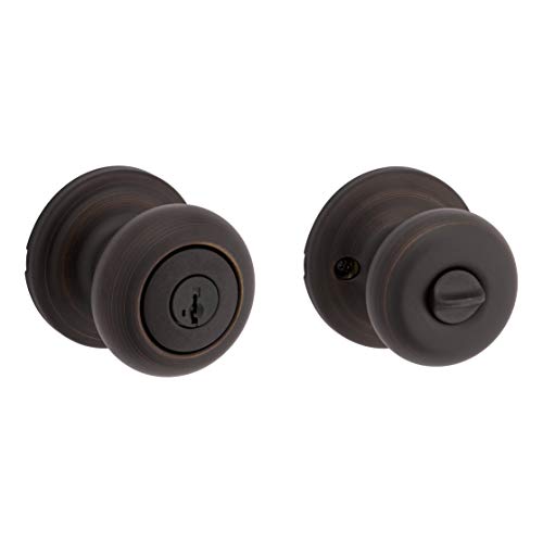 Kwikset Juno Entry Knob featuring SmartKey® in Venetian Bronze - 97402-737