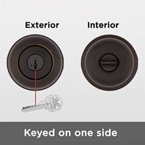 Kwikset Juno Entry Knob featuring SmartKey® in Venetian Bronze - 97402-737