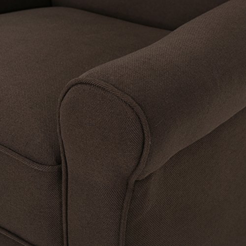 GDFStudio Thelma Traditional Fabric Recliner (Coffee)