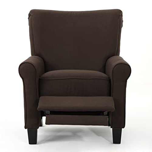 GDFStudio Thelma Traditional Fabric Recliner (Coffee)