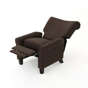 GDFStudio Thelma Traditional Fabric Recliner (Coffee)