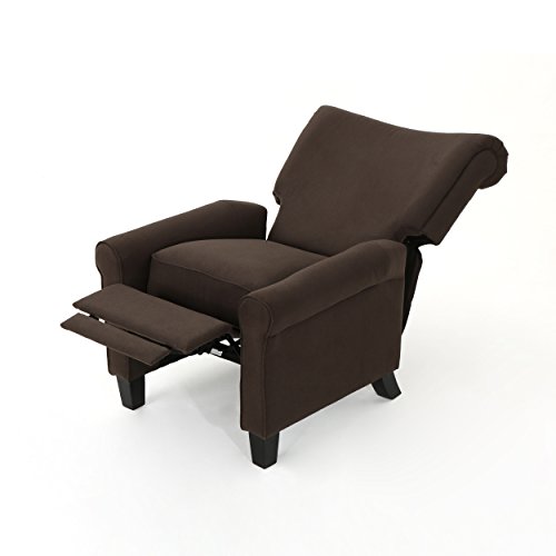 GDFStudio Thelma Traditional Fabric Recliner (Coffee)