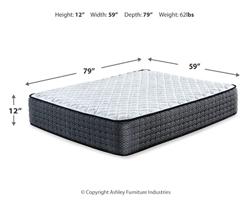 Signature Design by Ashley Limited Edition 11 Inch Firm Hybrid Mattress, CertiPUR-US Certified Gel Foam, Queen