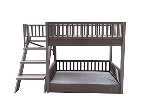 ECOFLEX® Dog Bunk Bed with Removable Cushions in Grey