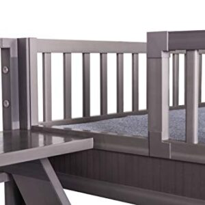 ECOFLEX® Dog Bunk Bed with Removable Cushions in Grey