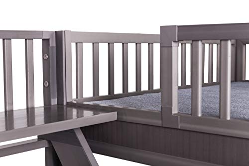 ECOFLEX® Dog Bunk Bed with Removable Cushions in Grey