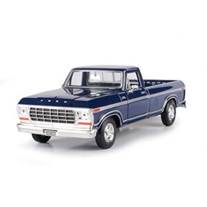 1979 ford f-150 pickup truck blue 1/24 diecast model car by motormax