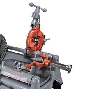 RIDGID® 535 V1 Pipe Threading Machine with Universal Cart 811A Die Heads Alloy Steel Dies and 70830 Dark Oil (Renewed)