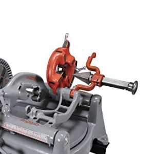 RIDGID® 535 V1 Pipe Threading Machine with Universal Cart 811A Die Heads Alloy Steel Dies and 70830 Dark Oil (Renewed)