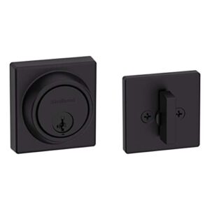 kwikset 98160-016 contemporary key control deadbolt, matte black