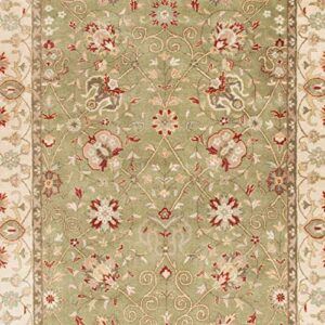 SAFAVIEH Antiquity Collection 8'3" x 11' Sage AT21D Handmade Traditional Oriental Premium Wool Area Rug